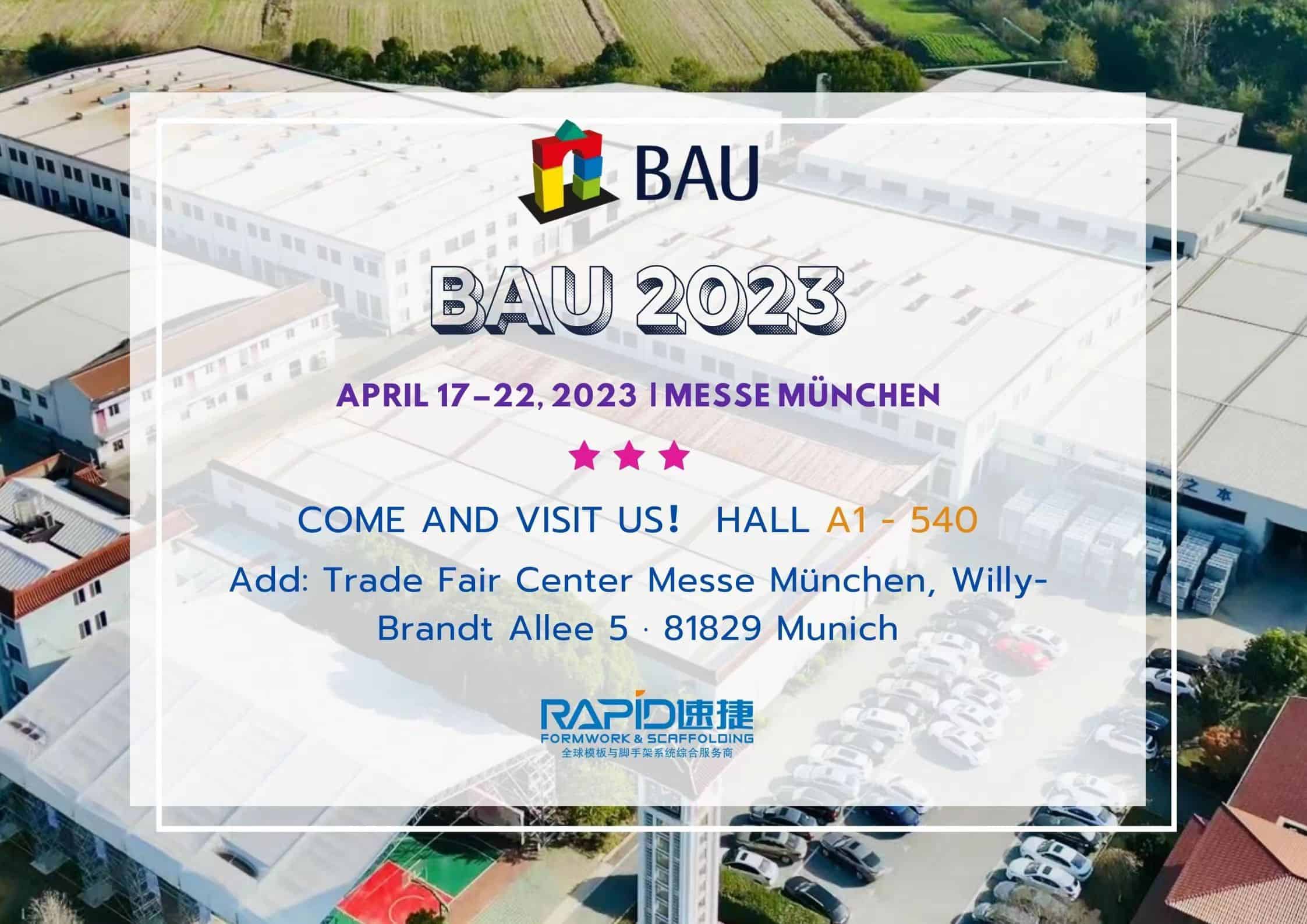 See you BAU 2023 in Germany - Rapid Scaffold